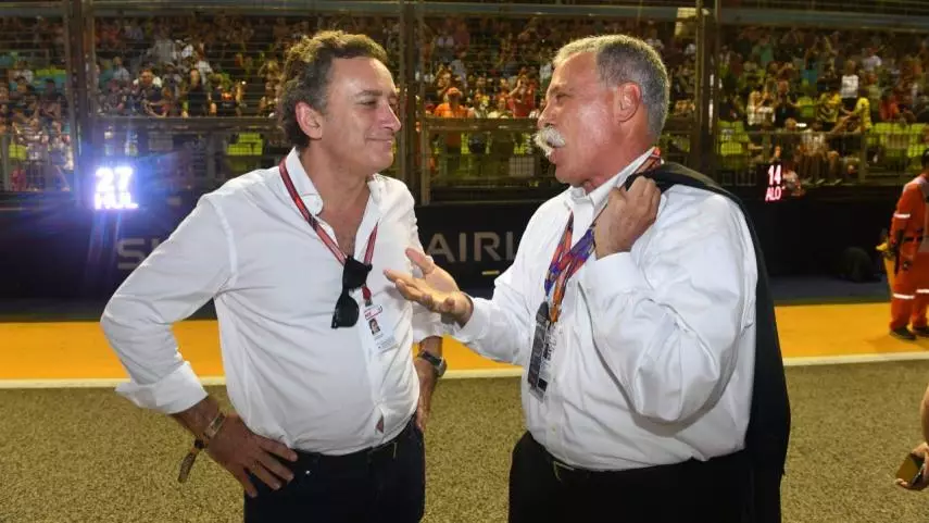 Alejandro Agag och Chase Carey