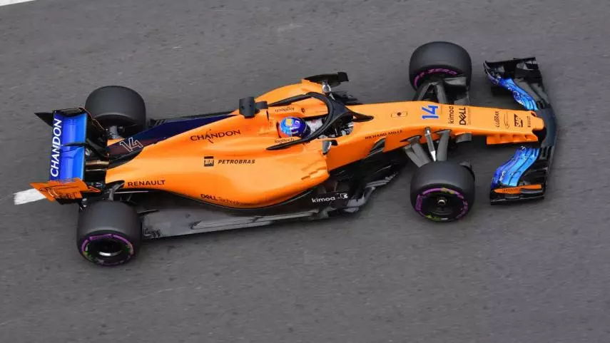 Alonso ute av Q3 i Aserbajdsjan