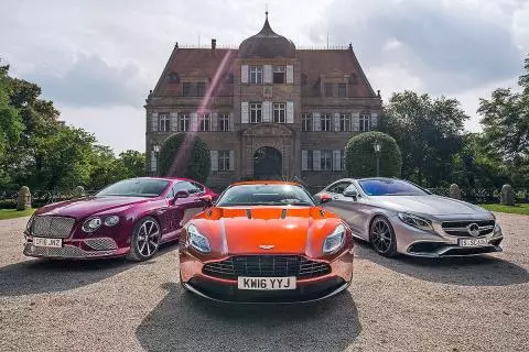 Salīdzinājums augšpusē: DB11/Continental GT Speed/AMG S