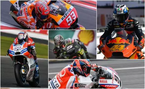 De 5 vinnarna av MotoGP 2017