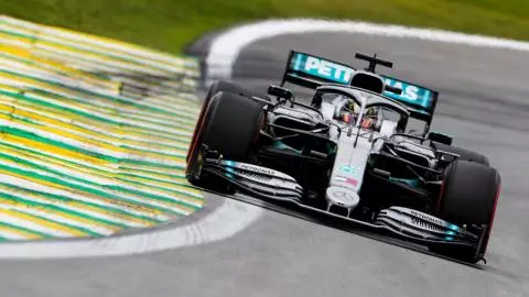 Lewis Hamilton di Brazil