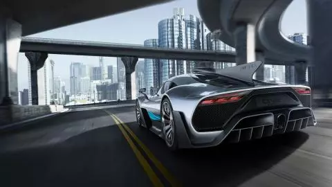 Mercedes AMG Project One ဟိုက်ပါကား ဖော်မြူလာ 1 ဟိုက်ဘရစ်ပြိုင်ကား