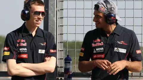 Carlos Sainz og Daniil Kvyat