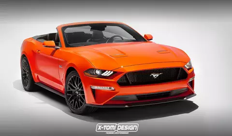 „Ford Mustang 2018“: jei būtų kabrioleto versija, ji būtų tokia 17716_1