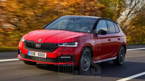 render skoda fabia 2021