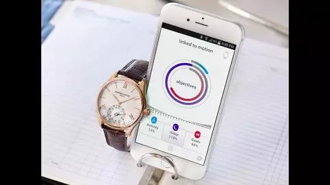 Smartwatch horolegol wedi'i gysylltu â ffôn symudol