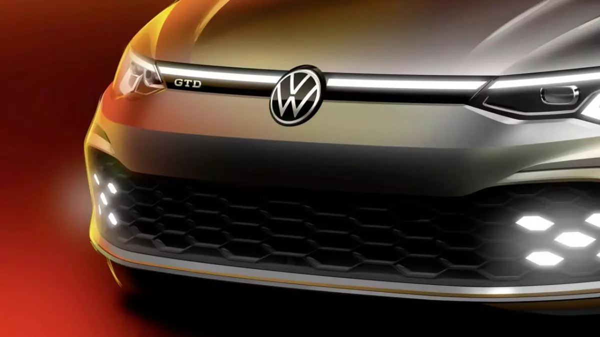 Volkswagen Golf GTD 2020: prvý oficiálny teaser pred Ženevou