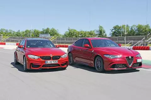 Радикалды жекпе-жек: Alfa Romeo Giulia QV және BMW M3 жарысы