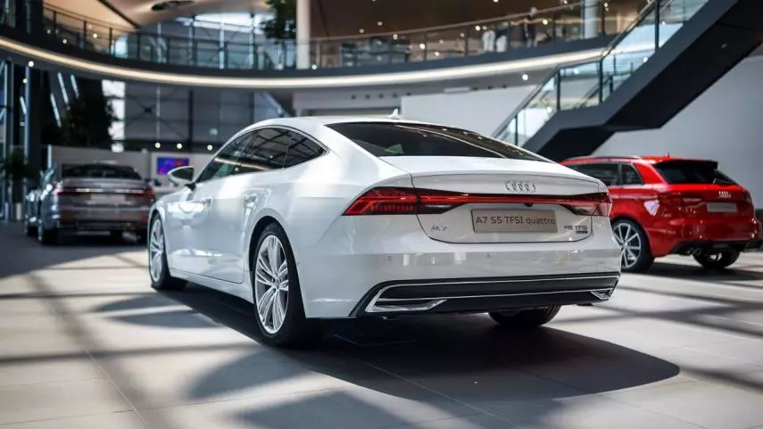 Audi A7 Sportback Lodowiec Biały metalik