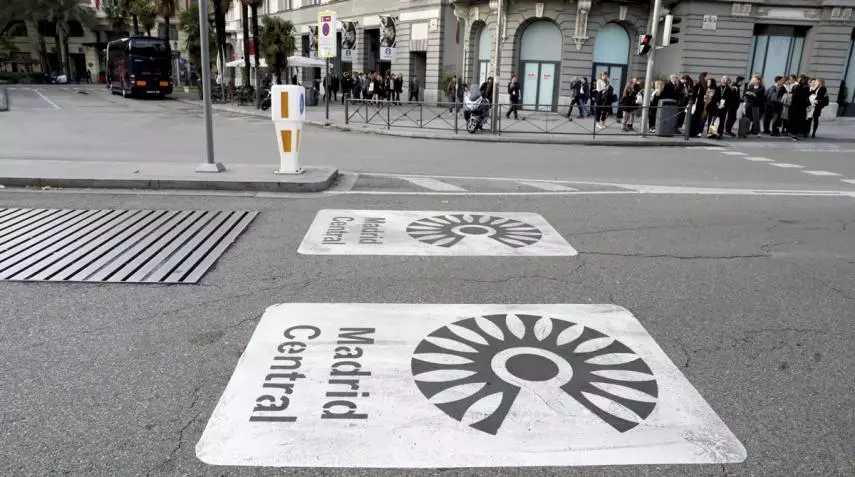 O sala tupe a Madrid Central, ua faaleaogaina ona o le le saogalemu faaletulafono