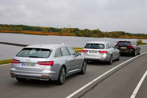 Tqabbil tal-Audi A6 Avant il-ġdida vs Volvo V90 u Mercedes E-Class Estate