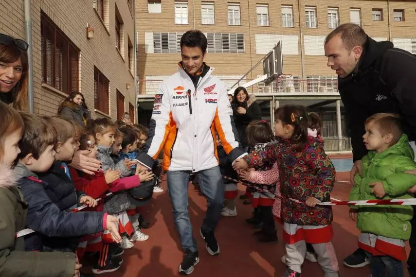 Dani Pedrosa en lernejo