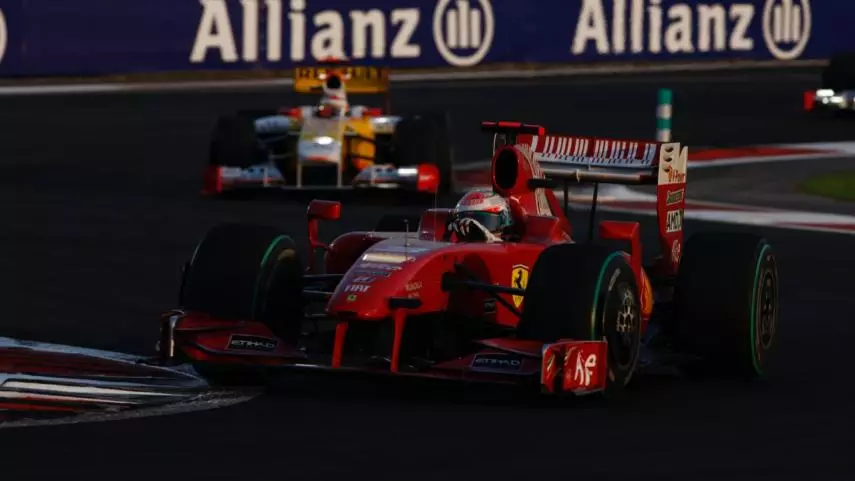 Fisichella at the 2009 Abu Dhabi GP