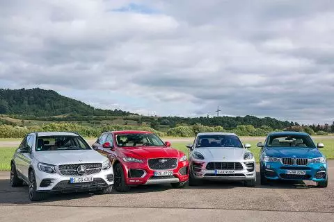 Fa'atusatusaga:BMW X4/Jaguar F-Pace/Mercedes GLC/Porsche Macan