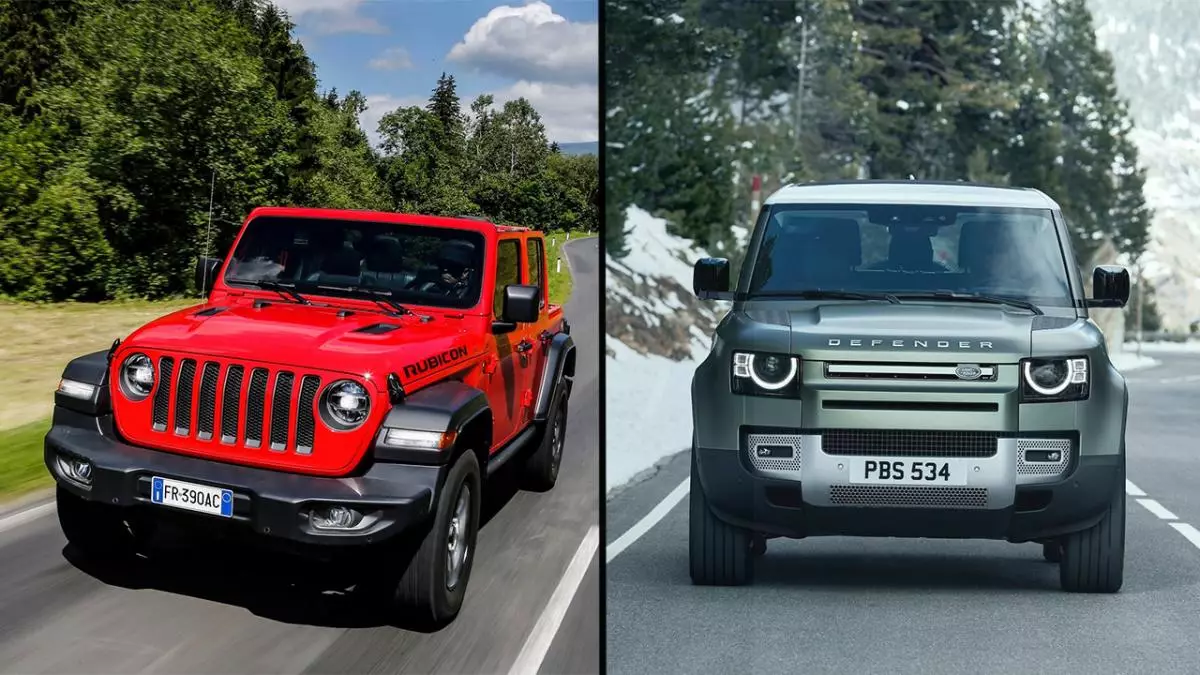 Hvort er betra, nýi Land Rover Defender eða 2020 Jeep Wrangler?