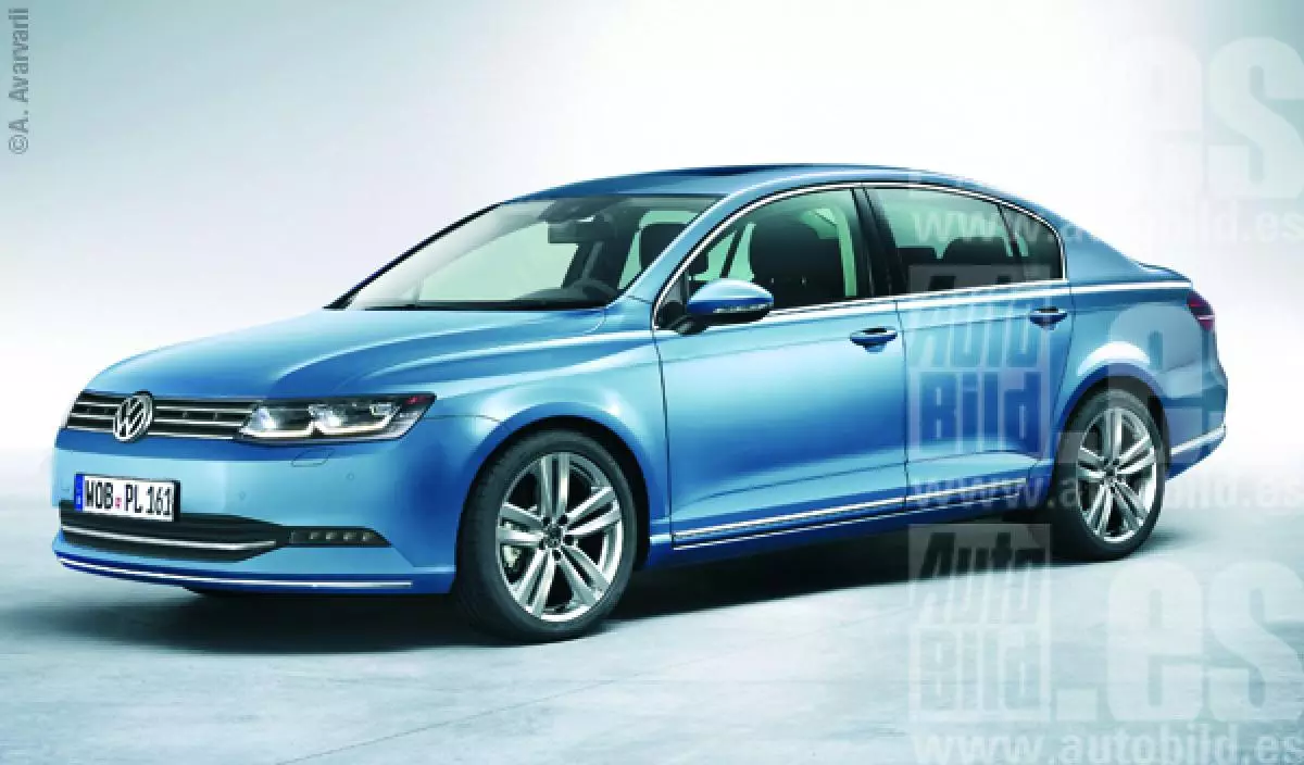 Volkswagen Passat 2014, mas maraming espasyo at teknolohiya