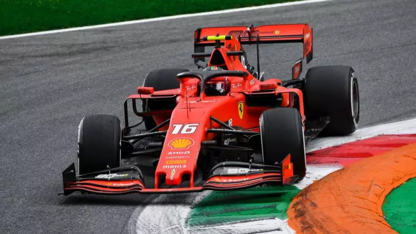 Charles Leclerc yn Monza