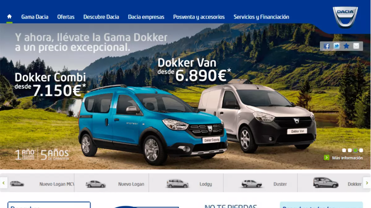 Dacia Configurator: kumaha jalanna (step by step)