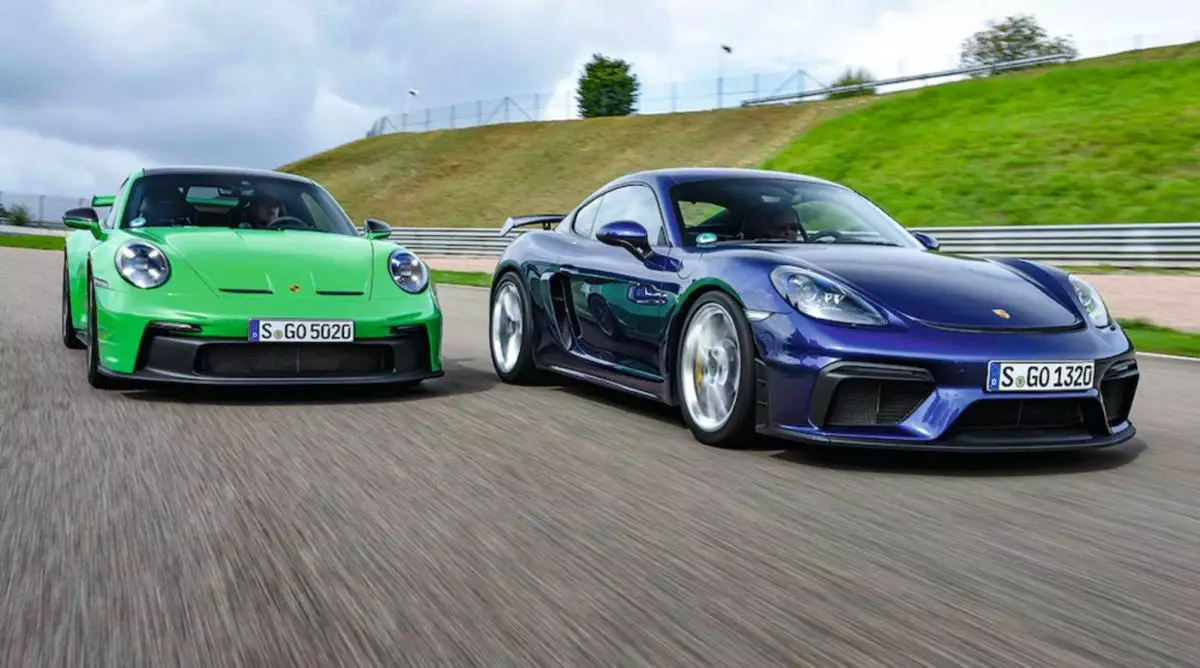 Братэрская дуэль: Porsche 718 Cayman GT4 vs. 911 GT3