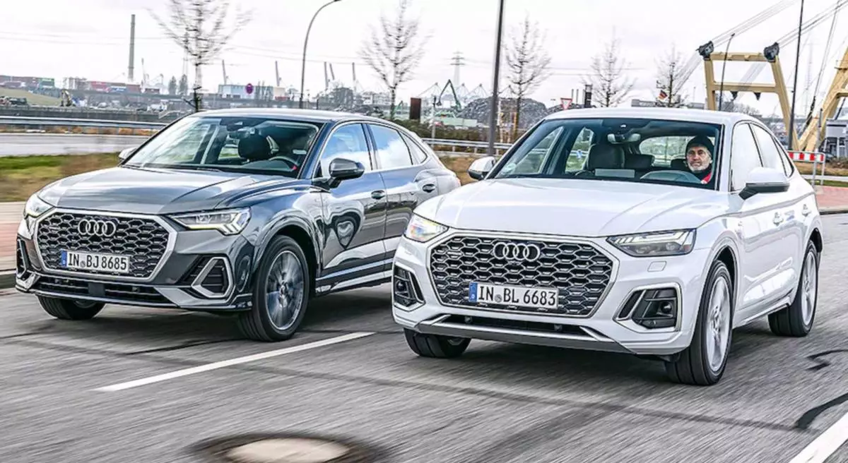 Параўнанне Audi Q3 Sportback і Q5 Sportback: памер - гэта галоўнае?