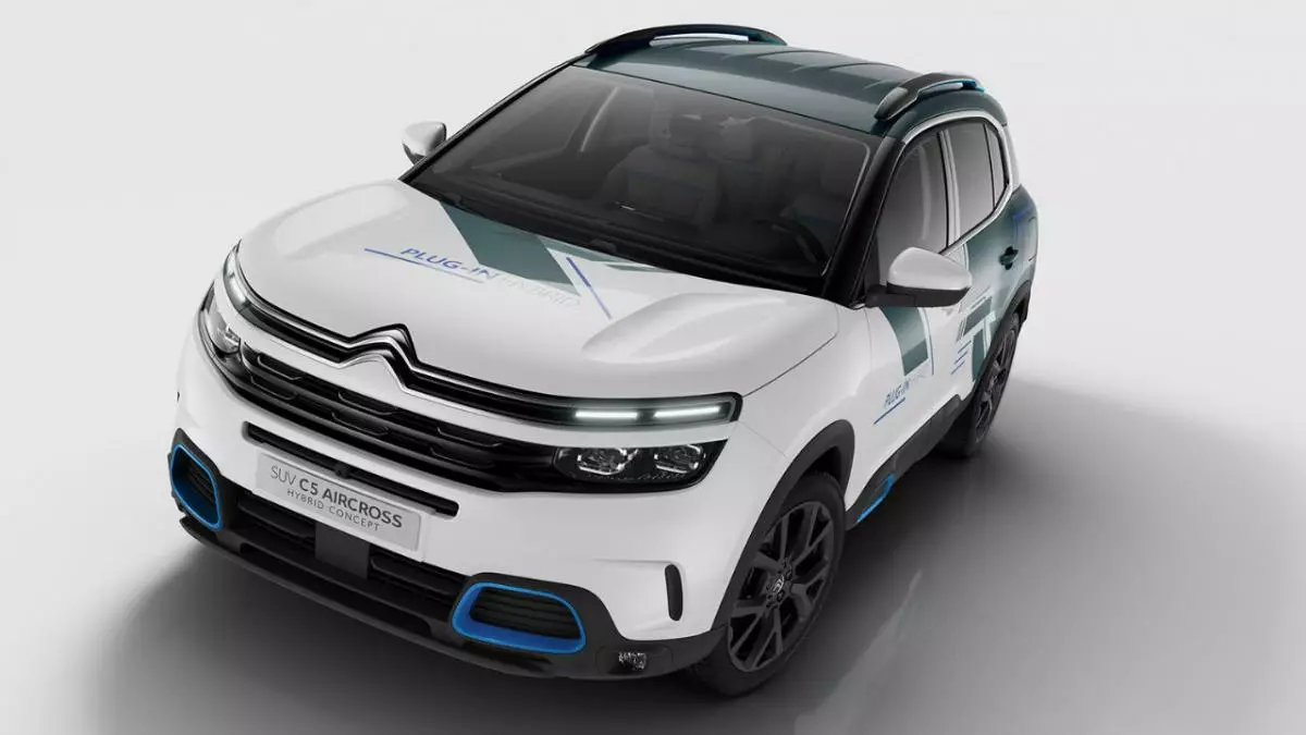 Citroën C5 Aircross Hybrid Concept: ang plug-in hybrid, sa Paris