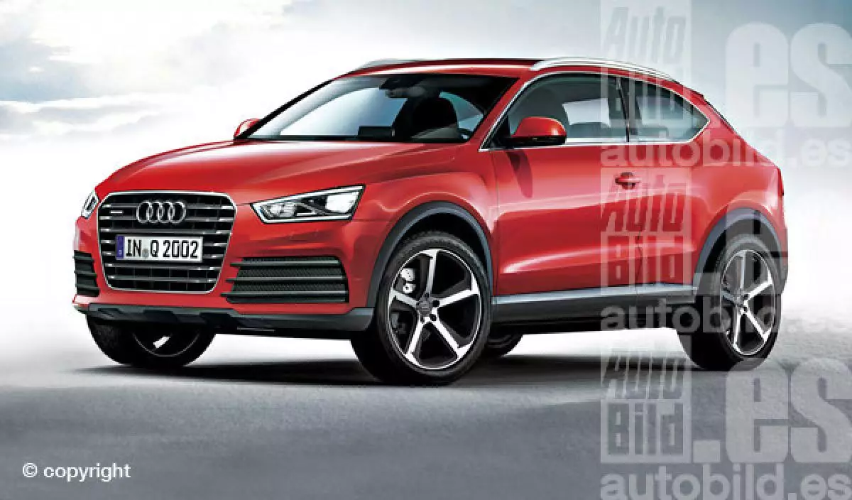 Enwere ike igosi Audi Q2 na ihe ngosi moto Paris