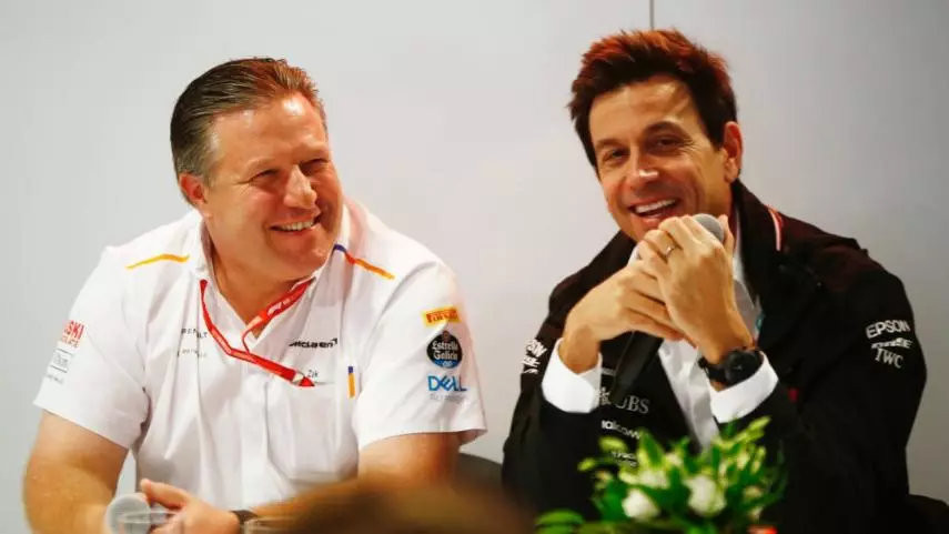 Zak Brown en Toto Wolff