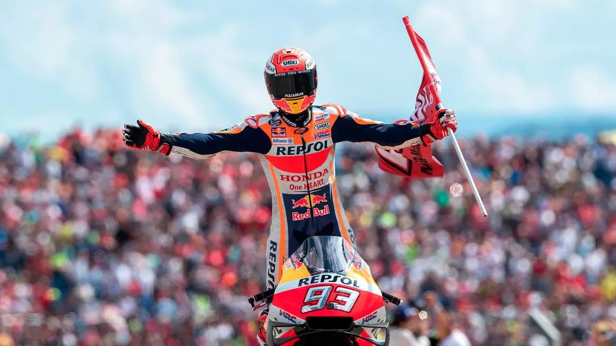 Marc Marquez 'vs' cov tuam ntxhab. Qhov no yog nws lub superiority