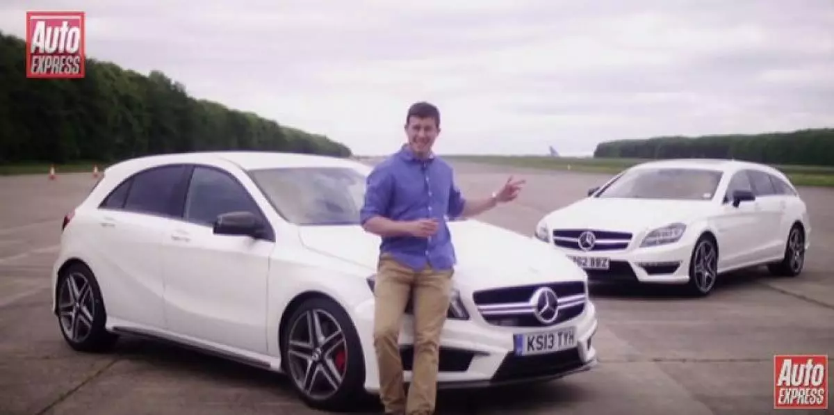 Mercedes-AMG Drag Race: A45 VS CLS63 Shooting Brake