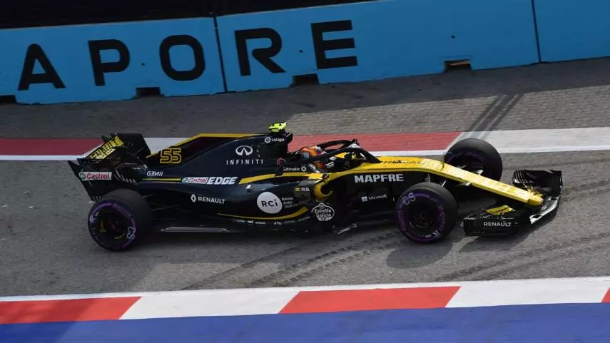 Carlos Sainz in Singapore