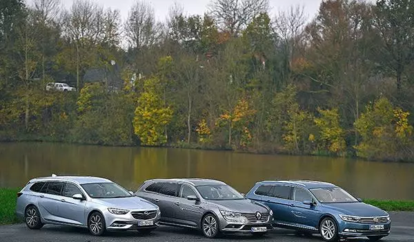 Opel Insignia Sports Tourer vs Renault Talisman Sport Tourer a Volkswagen Passat Variant