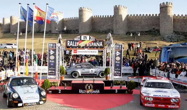 makasaysayang spain rally podium