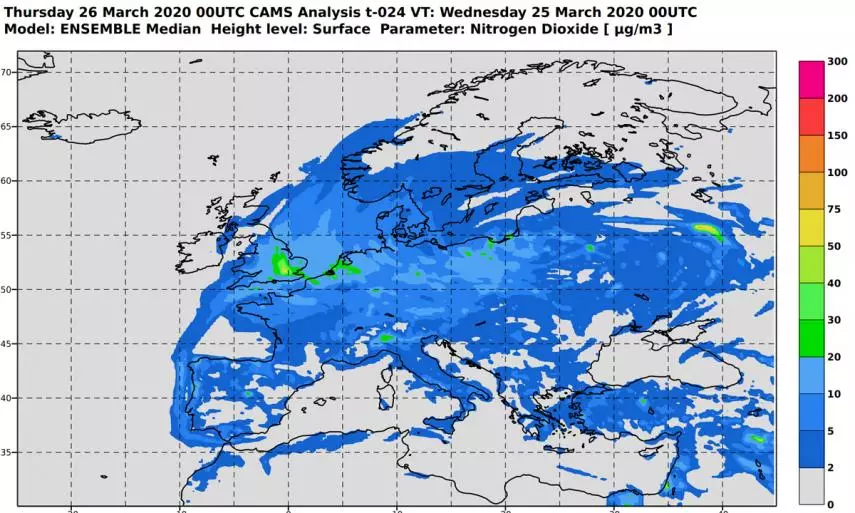 See the coronavirus from space: less pollution