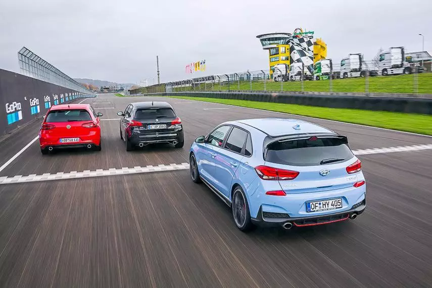 Hyundai i30 N vs VW Golf GTI vs Peugeot 308 GTi