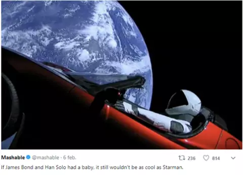 De bedste memes fra tesla Roadster, der vandrer gennem rummet