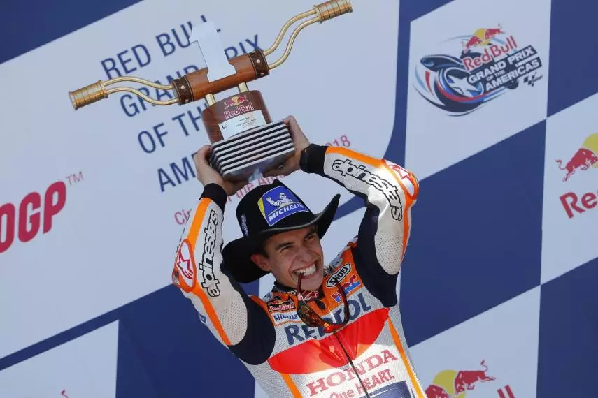 Marc Márquez hearde wer boos yn Austin