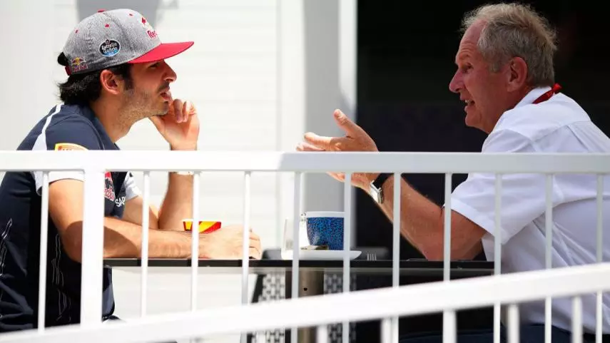 Carlos Sainz et Helmut Marko