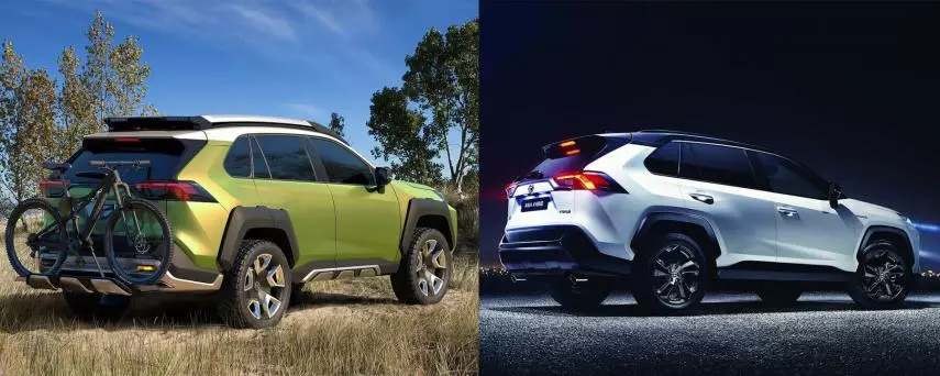 Toyota RAV4 2019 vs. Toyota FT-AC Concept