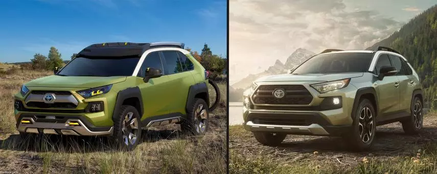 టయోటా RAV4 2019 vs టయోటా FT-AC కాన్సెప్ట్