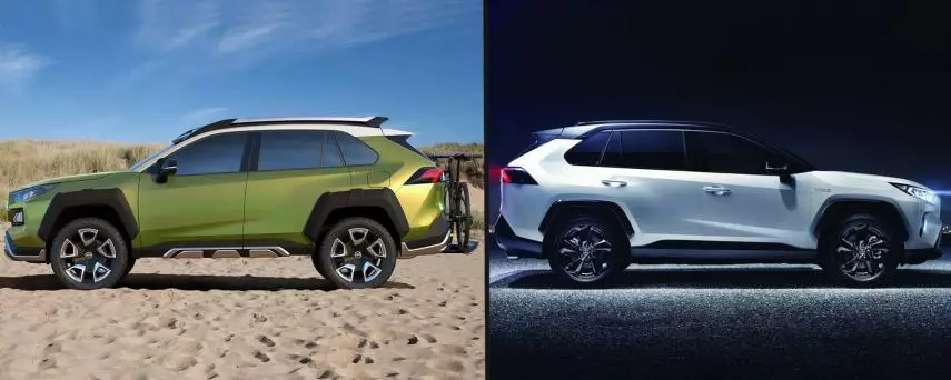 Toyota RAV4 2019 vs. Toyota FT-AC Concept