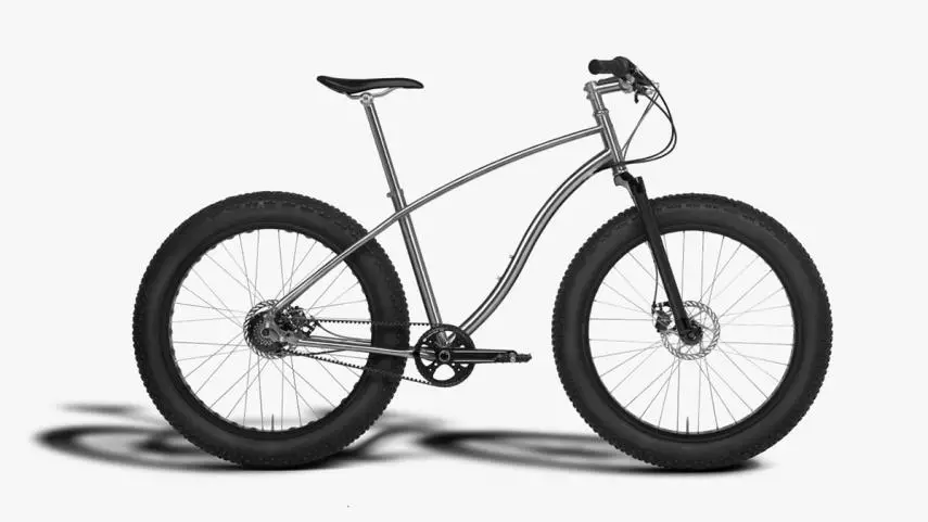 Die Fat-Bike-fiets het 12,19 cm dik wiele