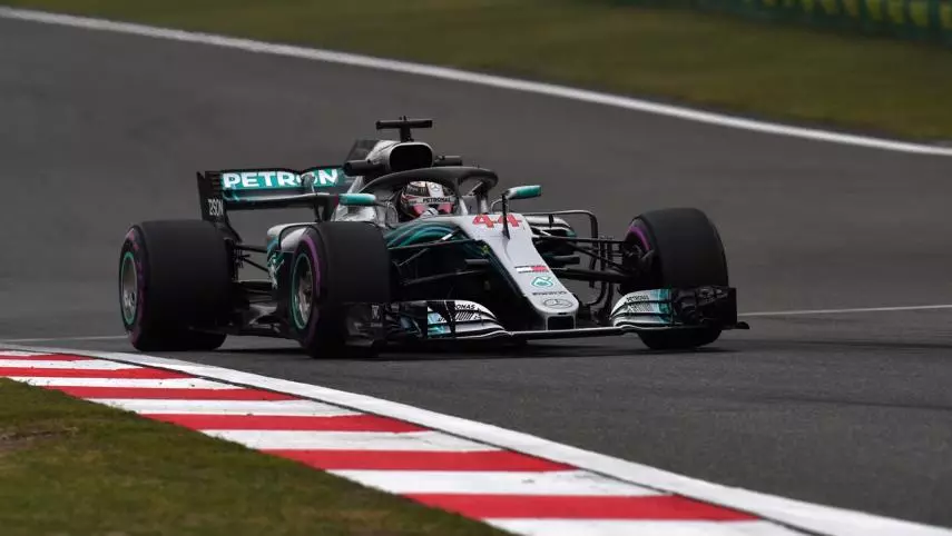 Hamilton beim Chinese F1 GP 2018